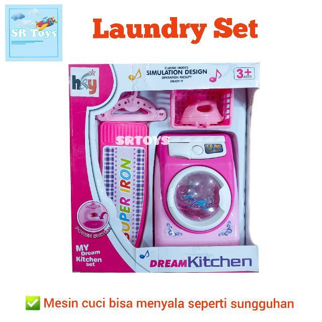 Jual Mesin cuci mainan anak Laundry Set | Shopee Indonesia