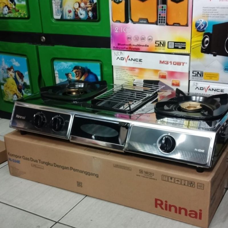 Jual KOMPOR GAS RINNAI 3 TUNGKU RI 524 E | Shopee Indonesia