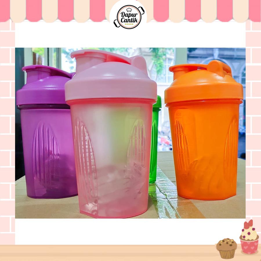 Jual DapurCantik Botol Shaker 400ml Nutrition Mixer Cup Botol Minum ...