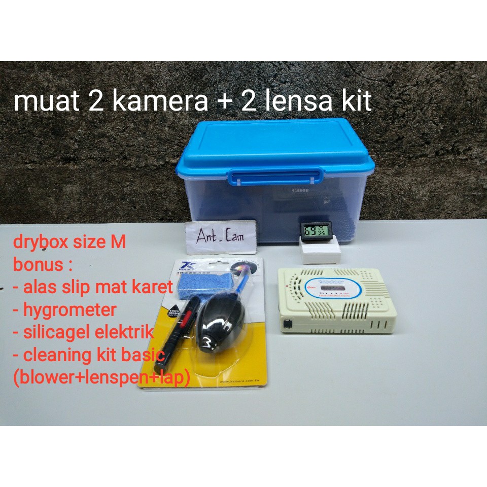 Jual drybox dry box penyimpanan lensa kamera Canon Nikon Sony fujifilm ...