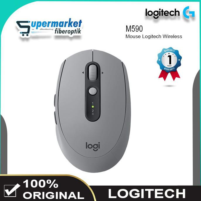 Jual Logitech M590 Mouse Wireless Bluetooth Silent Mouse Laptop Pc ...