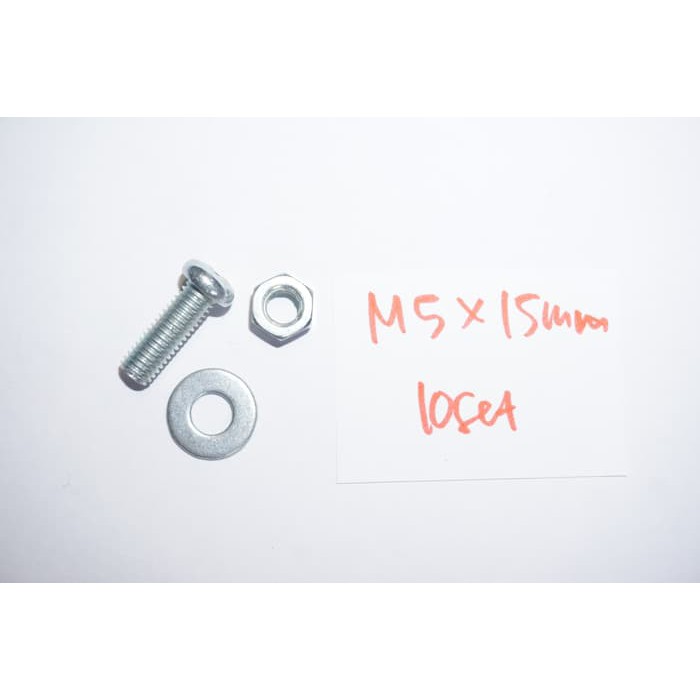 Jual Set Baut Mur Ring M5 x 15 ( JP 5x15 ) 10set | Shopee Indonesia