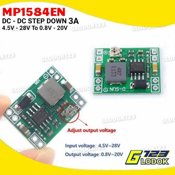 Jual MP1584EN 3A DC DC Step Down Module Adjustable Converter Mini LM2596 | Shopee Indonesia