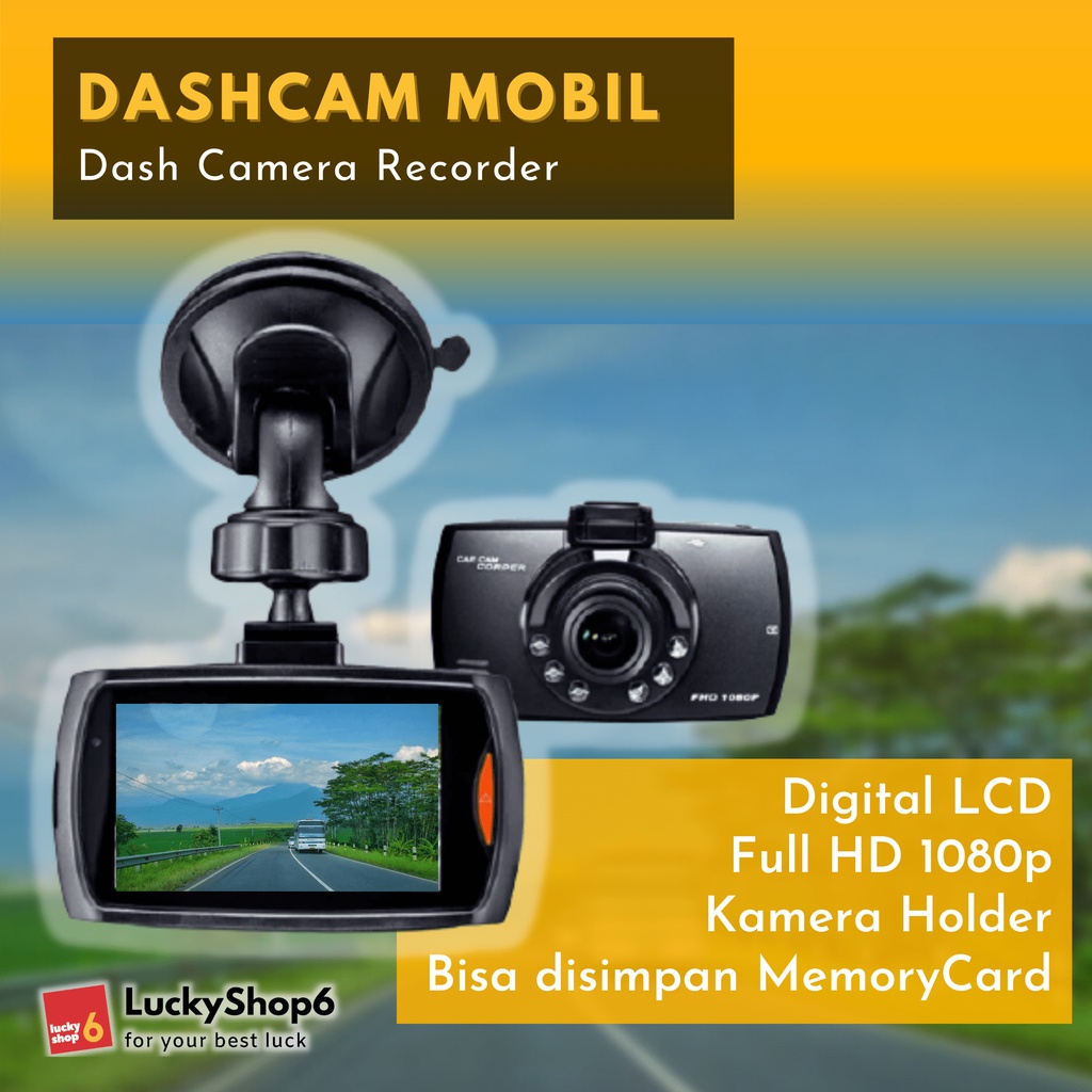 Jual Kamera Mobil Depan FULL HD 1080p Murah Dashcam Car DVR Recorder ...