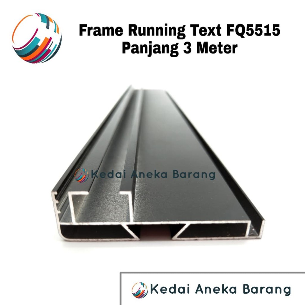 Jual Frame Running Text FQ5515 FQ 5515 Casing Aluminium 3M 3Meter Panel ...