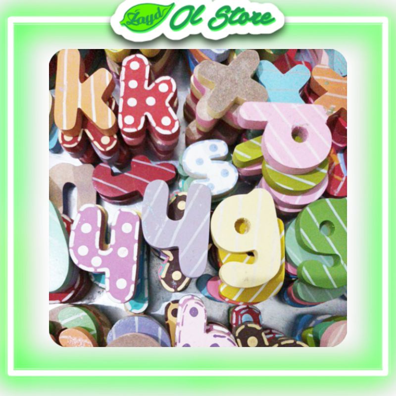 Jual HURUF KAYU - KAYU TIMBUL - HURUF TIMBUL - HURUF KAYU WARNA WARNI ...