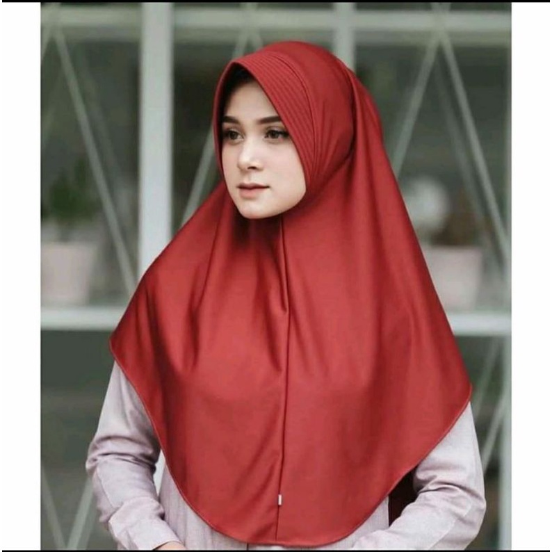 Jual Hijab Bergo Jersey Sarah Jilbab Instan Kerudung Premium High Quality | Shopee Indonesia