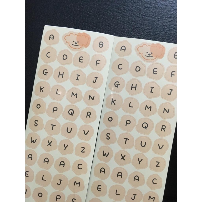 Jual STICKER DECO 1 LBR HURUF WARNA ANTI AIR STIKER COLOR ALPHABET ...