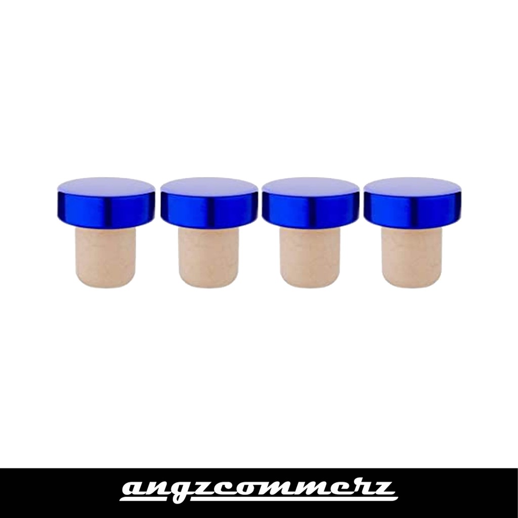 Jual Tutup Botol Stopper Bottle Cap Plug T Model Blue Aluminium 1 pcs ...