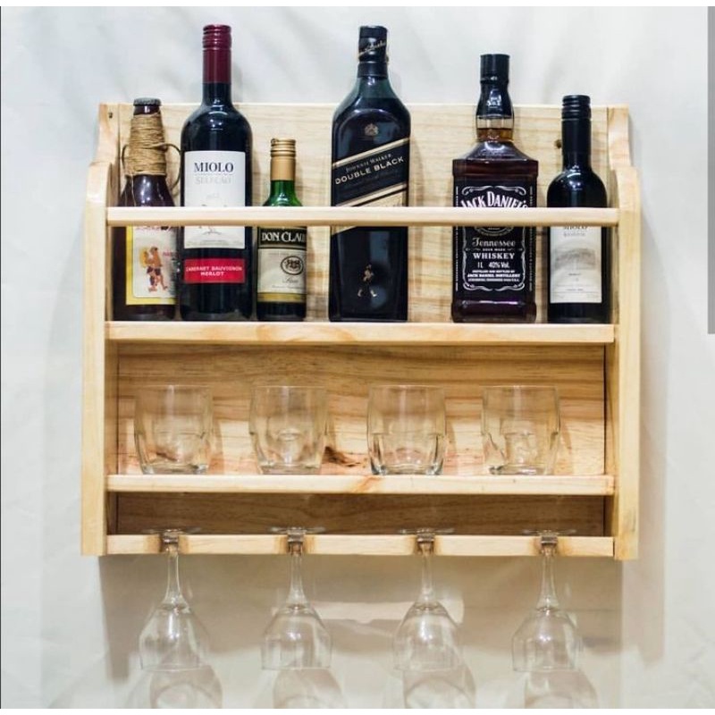 Jual RAK WINE KAYU JATI BELANDA RAK BOTOL GELAS DEKORASI DAPUR HIASAN ...