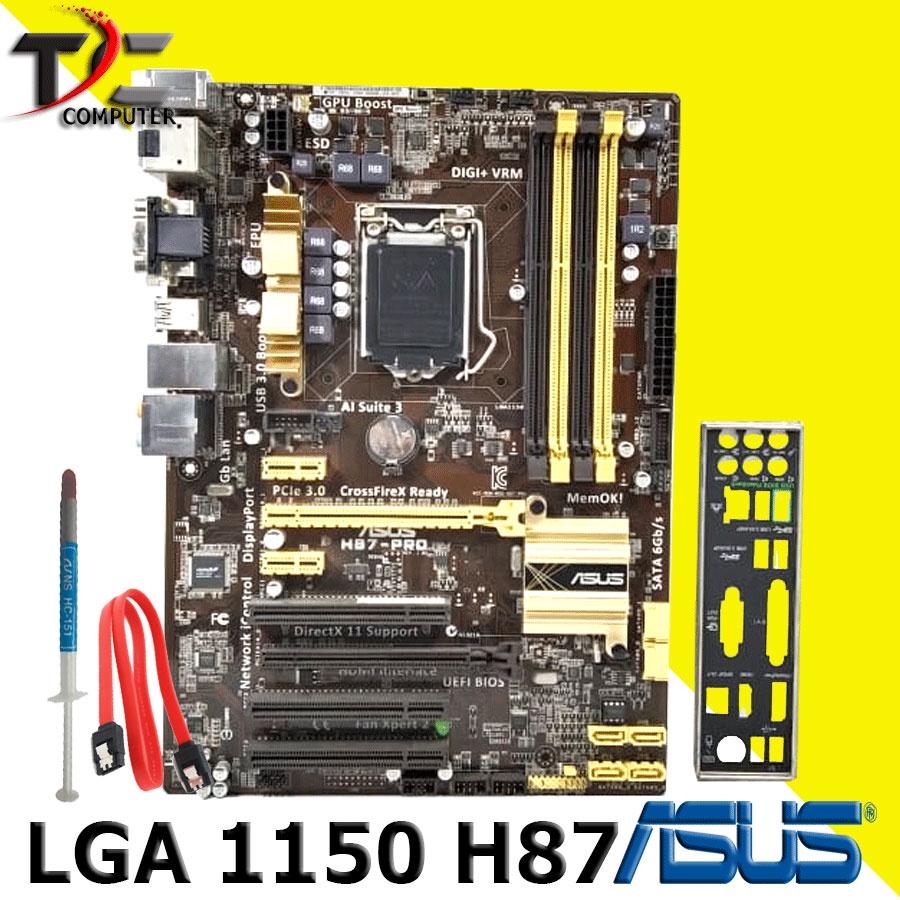 Jual Mainboard Mobo Motherboard LGA 1150 H87 ATX | Shopee Indonesia