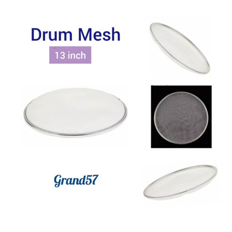 Jual Drum head mesh double layer transparan silent mute drum mesh 13 ...