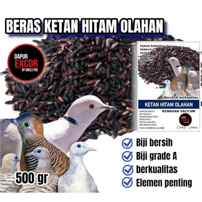 Jual Pakan Burung Perkutut Ketan Hitam Super Dapur ExCor - 500gr ...
