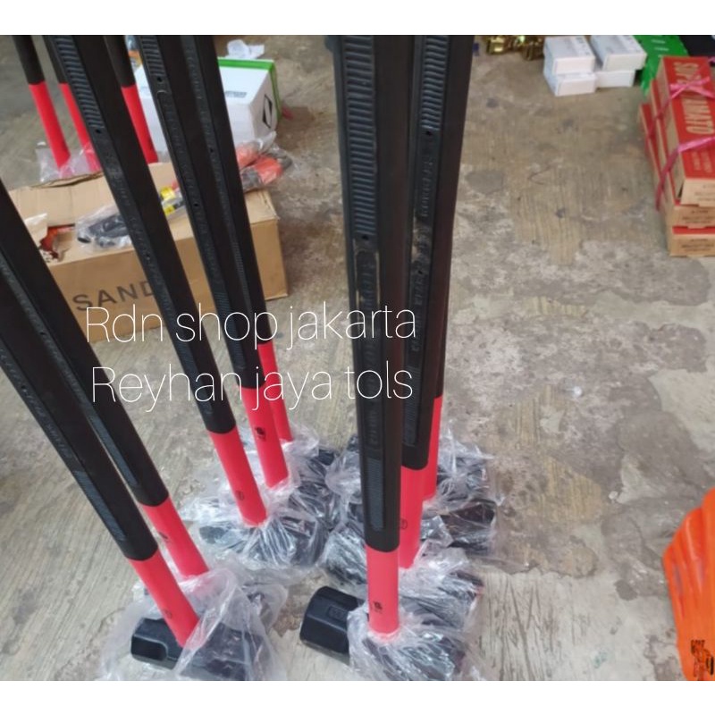 Jual Palu godam 3 kg gagang panjang sledge hammer 6 LB | Shopee Indonesia