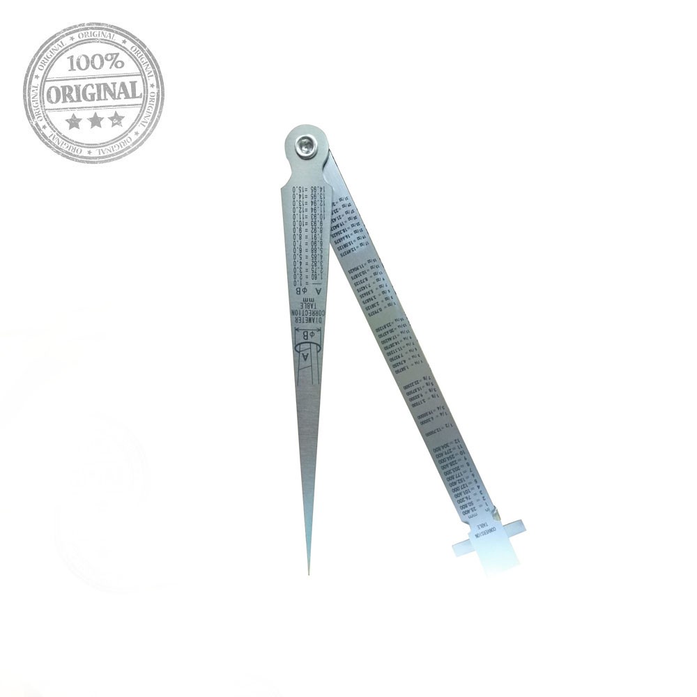 Jual Shinwa Taper Gauge with rule 1-15 mm with stainless steel rule 15 ...