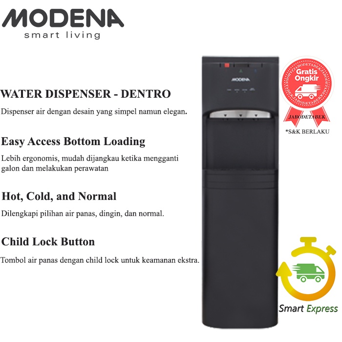 Jual DISPENSER MODENA DD 7302 L / DD7302L / DD 7302L - (GALON BAWAH ...