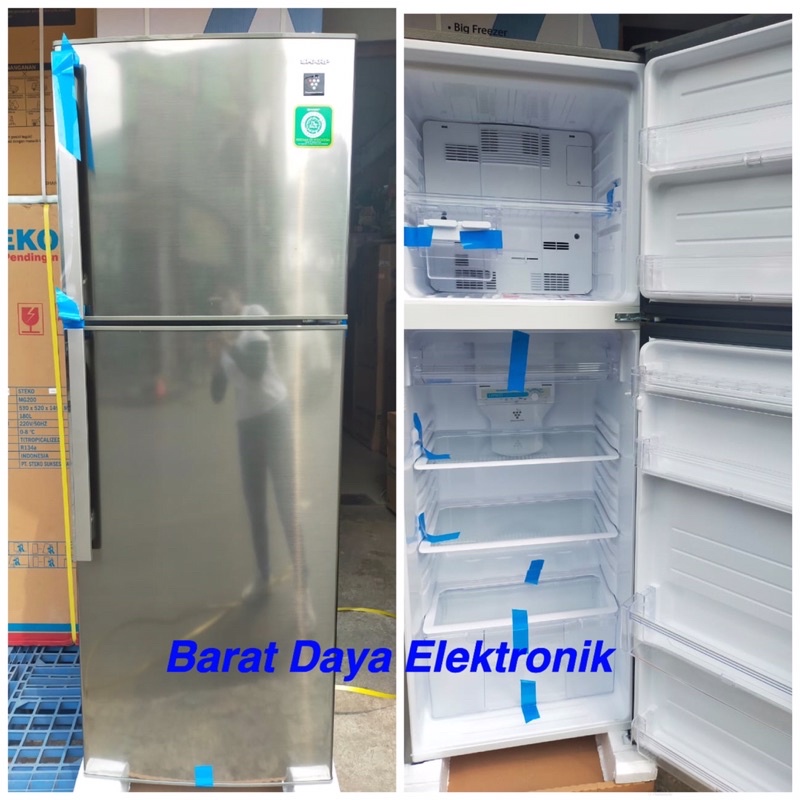 Jual Kulkas Sharp SJ-420GP-SD Kulkas 2 Pintu Big Kirei Series Tanpa ...