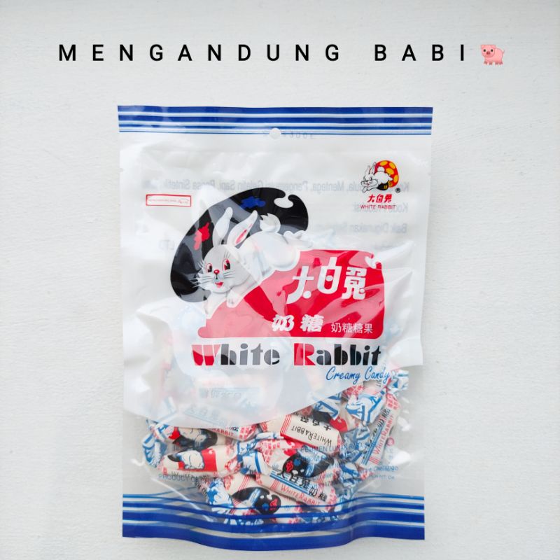 Jual NON HALAL Permen Jadul Susu White Rabbit Creamy Candy 180g ...