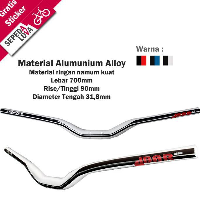 Jual Handlebar Atau Stang Sepeda United Dbar Riser Hitam Oversize - Biru | Shopee Indonesia