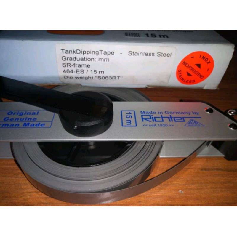 Jual Richter 15 Meter Sounding Tape Meteran Minyak Stainless Steel ...