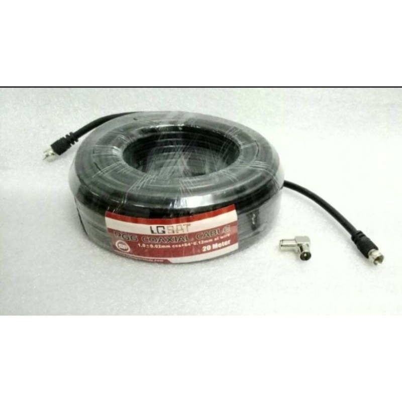 Jual Kabel Antena Tv Rg6 20 Meter | Shopee Indonesia