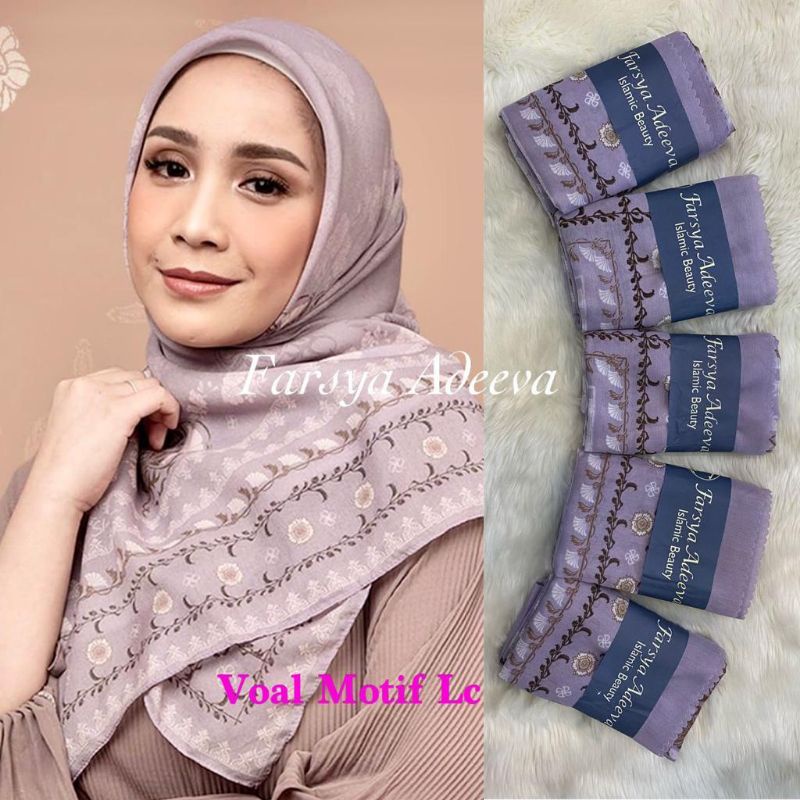 Jual Hijab Segiempat Voal Premium by Farsya Adeeva Denay | Shopee Indonesia
