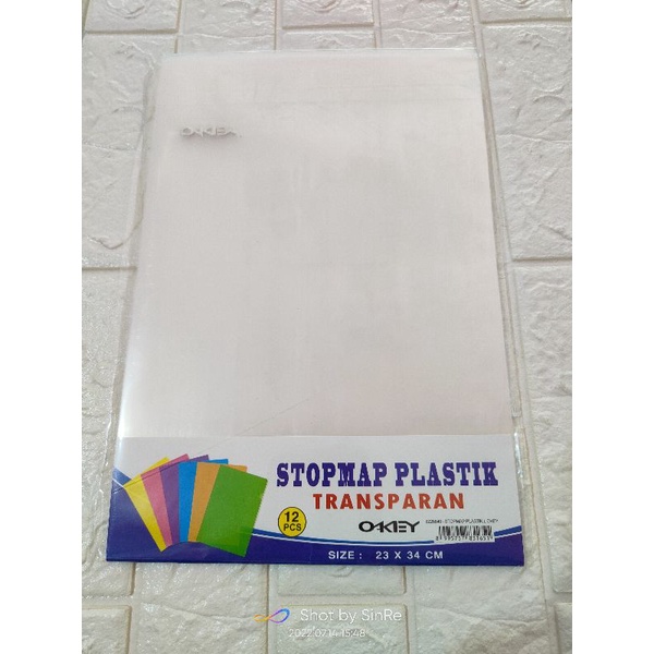 Jual 12PCS!! Stopmap plastik transparan/stopmap plastik/map L plastik ...