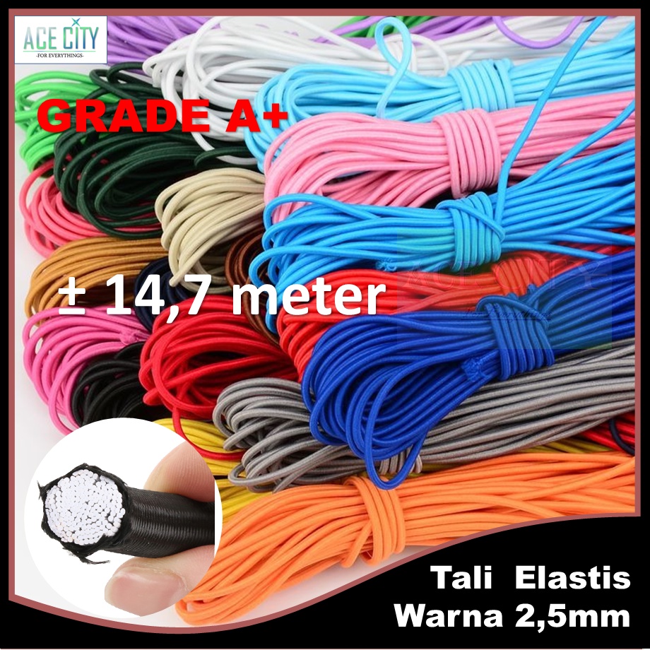 Jual Tali String Elastis Karet 2,5mm | Shopee Indonesia