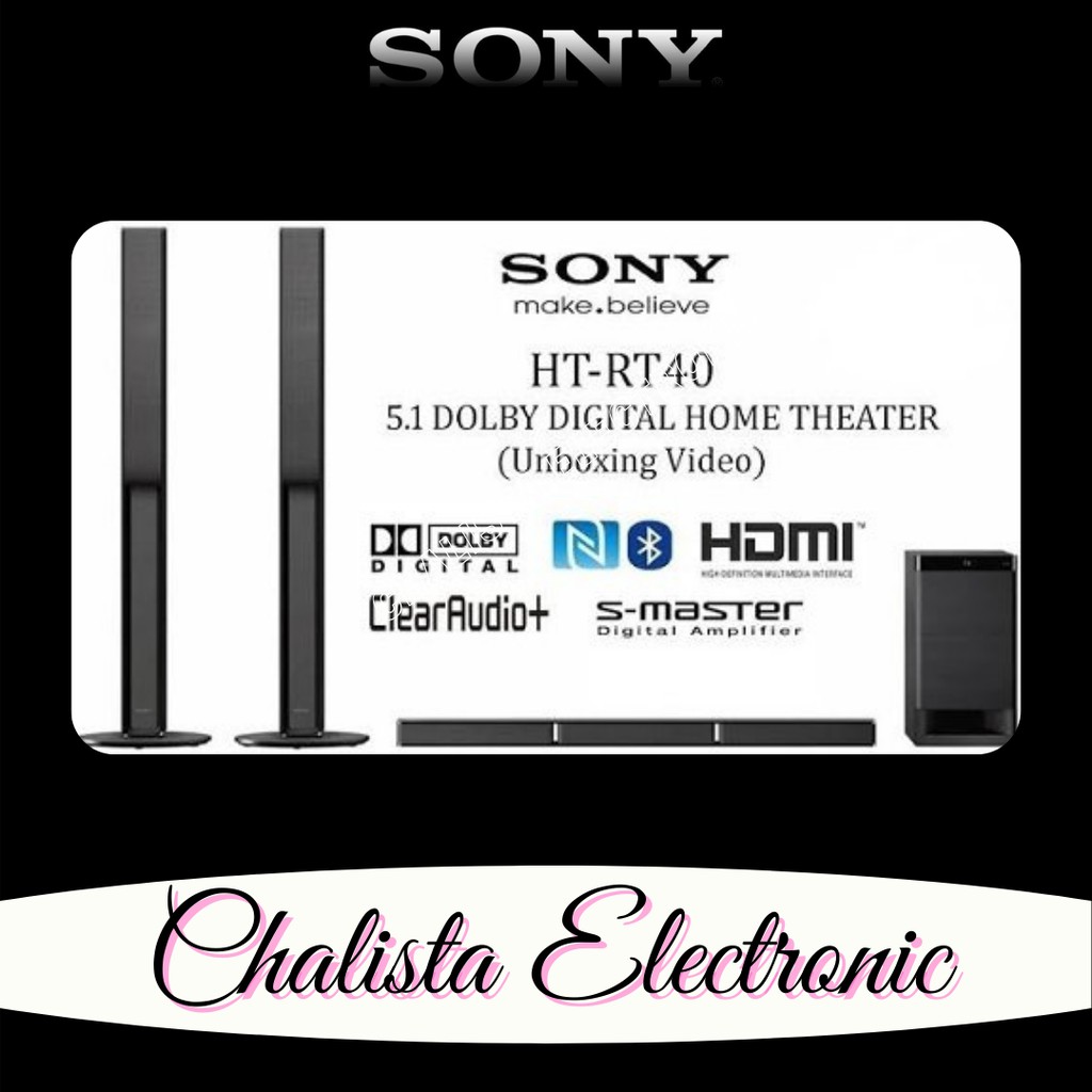 Jual SONY Home Theater HT-RT40 Bluetooth 600W 5.1ch HDMI USB OPTICAL ...