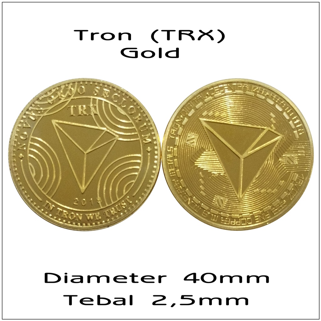 Jual Tron TRX Coin Crypto Koin Kripto Fisik | Shopee Indonesia