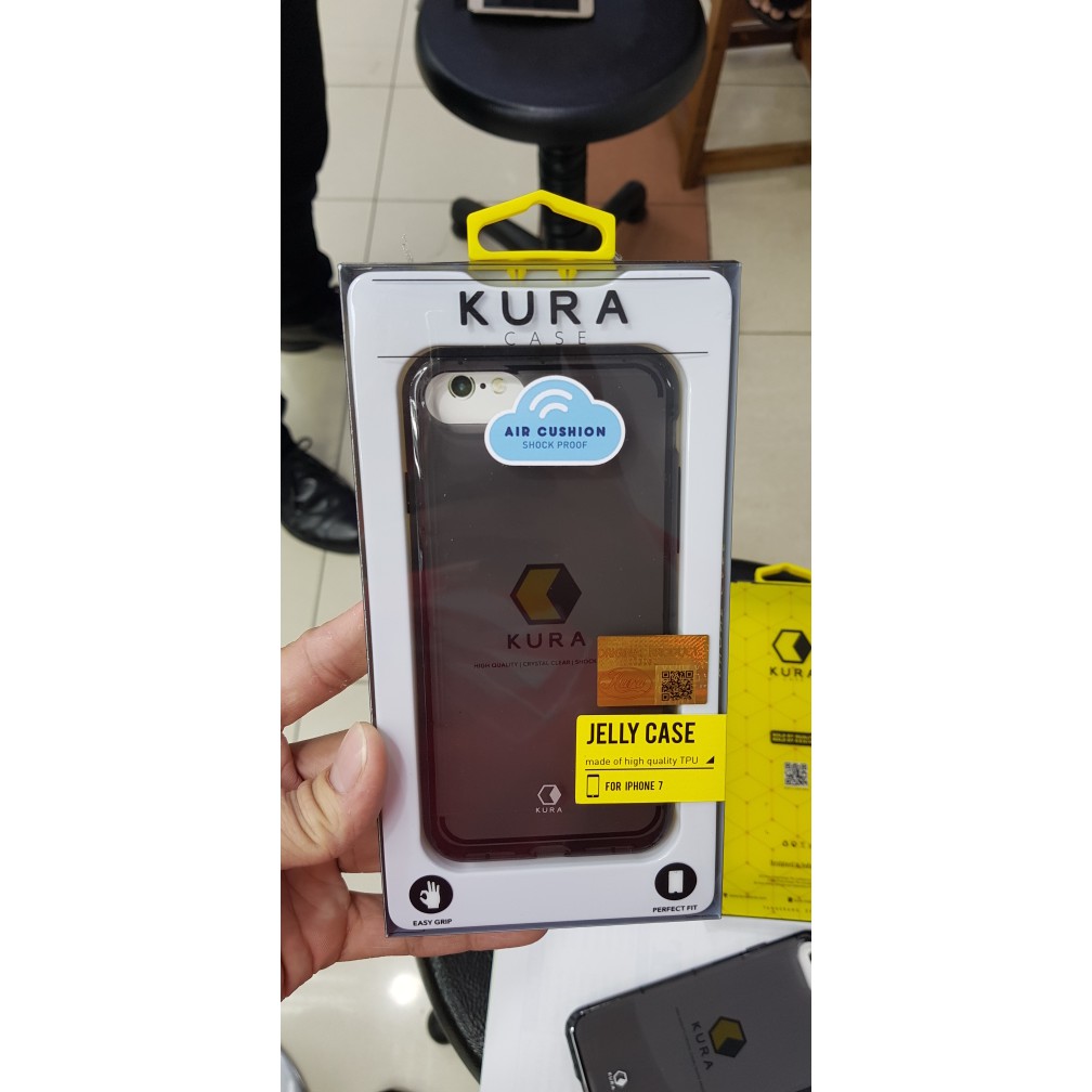 Jual Jelly case kura iphone 7 / case KURA iphone 7 hitam transparan ...