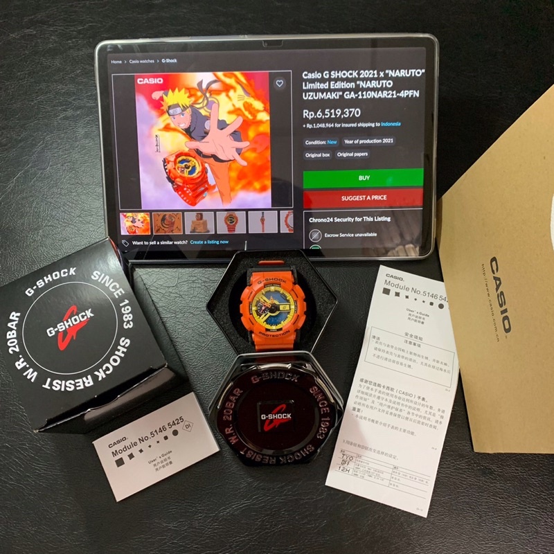 Jual Casio Gshock X Naruto [NARUTO UZUMAKI] | Shopee Indonesia