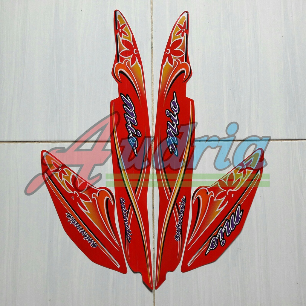 Jual Striping Stiker Motor Yamaha Mio Sporty 2004 Merah | Shopee Indonesia