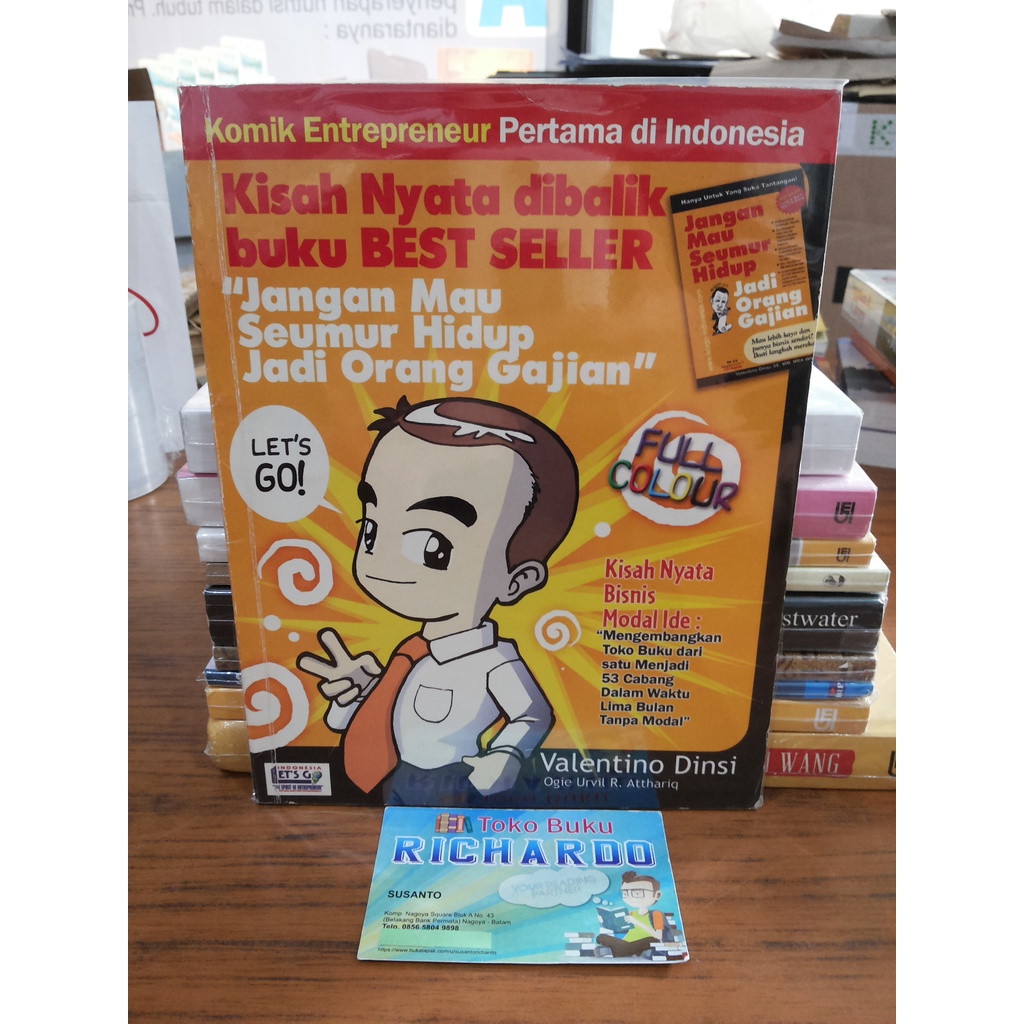 Jual Buku Komik Entrepreneur Jangan Mau Seumur Hidup Jadi Orang Gajian ...