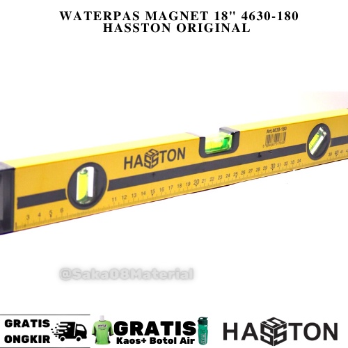 Jual Hasston Waterpas Magnet 18 Inch Original Terbaru Alat Ukur ...