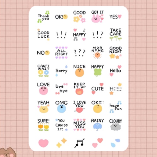 Jual [PART 1] Stickers Emoji | stiker aesthetic emoji | stiker lucu ...