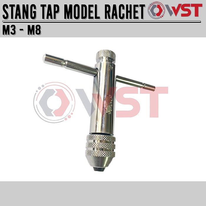Jual Stang Tap Rachet M3 - M8 / Gagang Tap / Pegangan Tap / Tap Wrenches | Shopee Indonesia