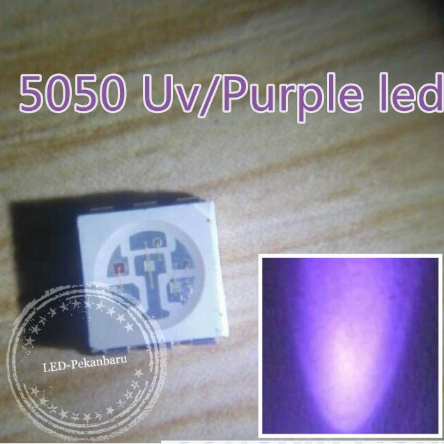 Jual LAMPU LED 5050 SMD SUPER BRIGHT WARNA UNGU / PURPLE UV / ULTRA ...