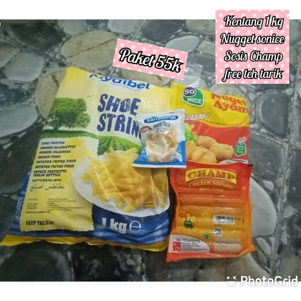 Jual Pake Hemat Frozen food cuman 55K FREE TEH TARIK | Shopee Indonesia
