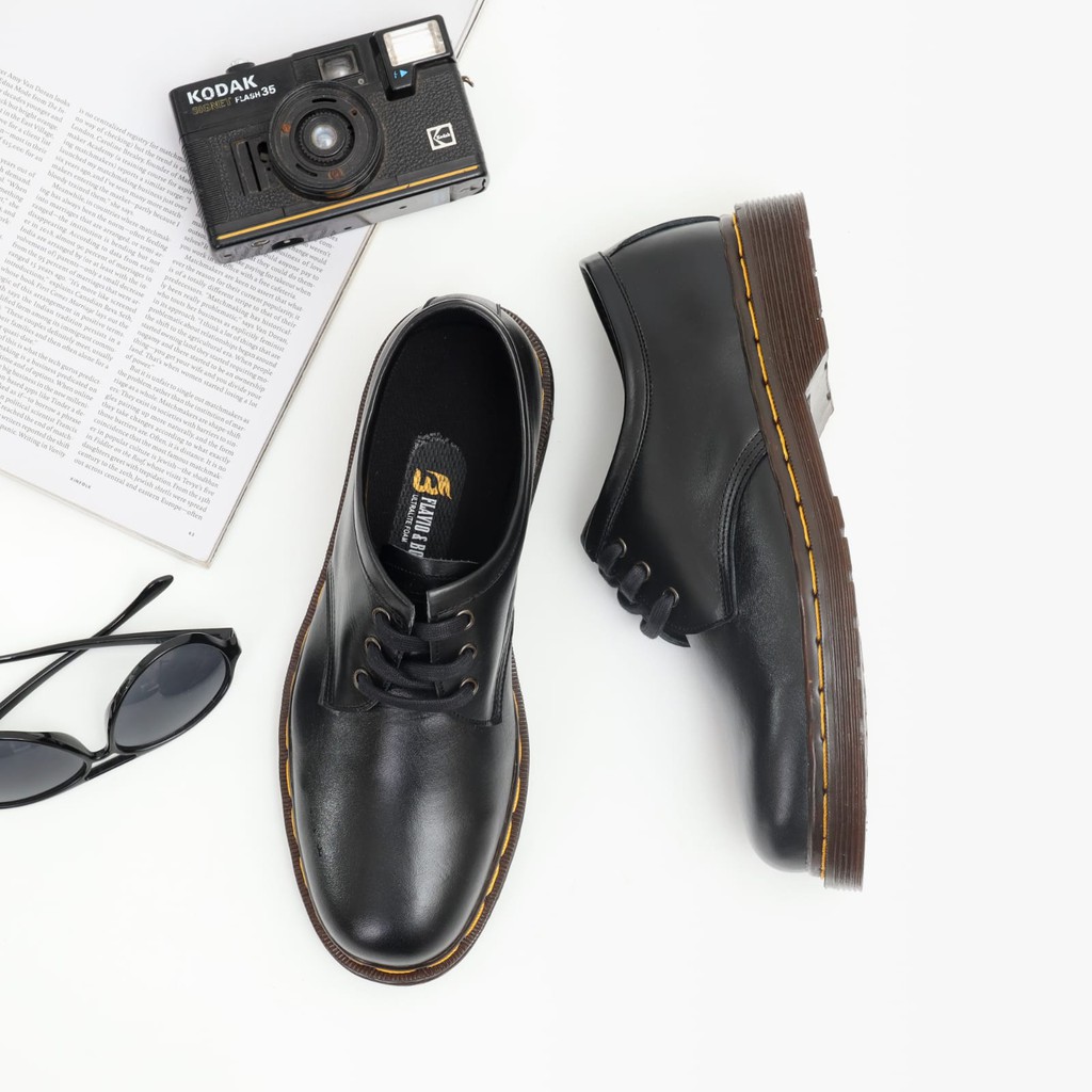 Jual Sepatu docmart kulit asli model razor | Shopee Indonesia