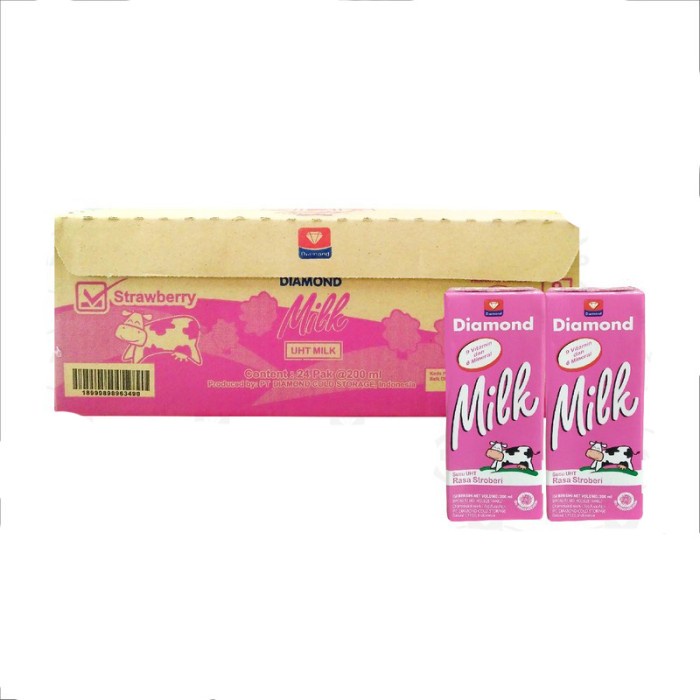 Jual Diamond Milk UHT / Susu UHT 200 ml x 24 Pcs ( 1 Karton ) | Shopee Indonesia