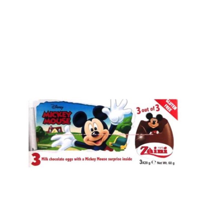 Jual Zaini Cokelat Mickey Mouse Trio Eggs 60 gr | Shopee Indonesia