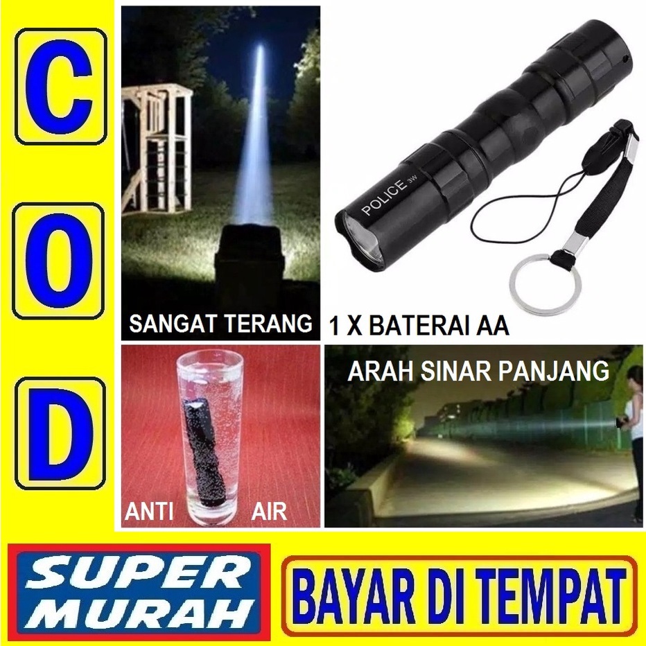 Jual PAC 5E SENTER AA Led Baterai Aa Waterprof Anti Air Tahan Segala ...