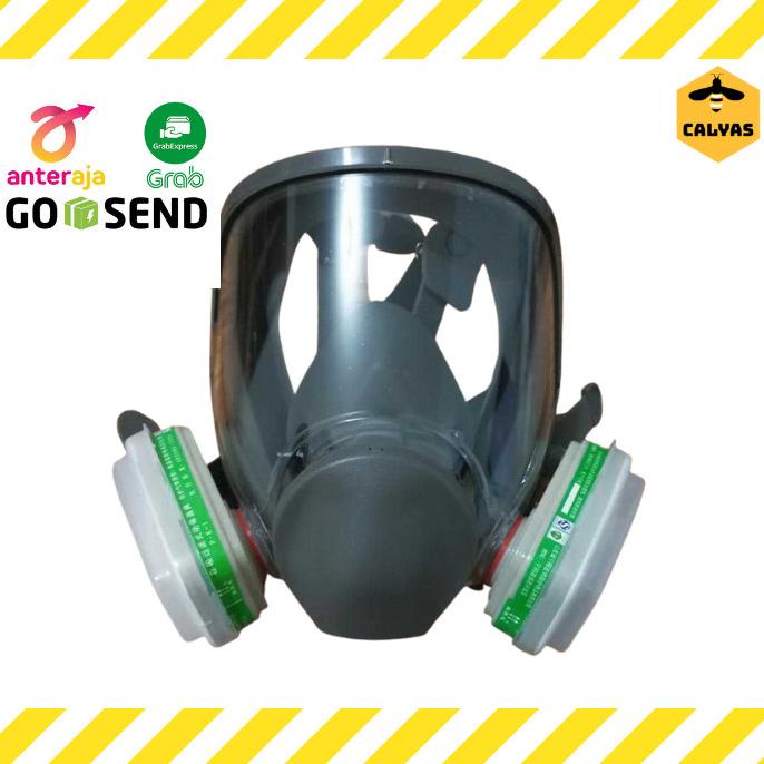 Jual Masker Gas / Masker Lab / Cat Amonia Acid Full face Respirator ...