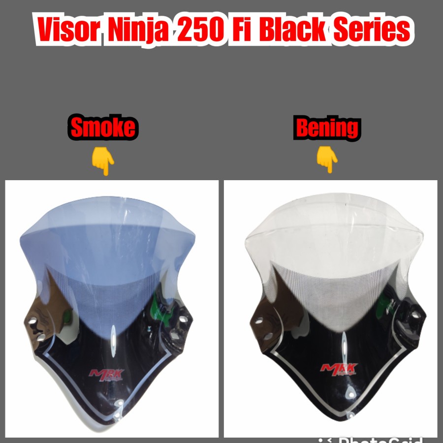 Jual Visor ninja 250 fi new windshield MRK karbon new BlackSeries ...