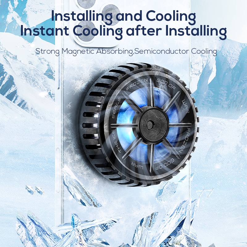 Jual MEMO CX-A2 Semiconductor Refrigeration Magnetic Phone Cooling Fan ...