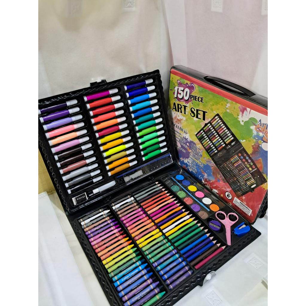Jual Super ART SET Mewarnai - perlengkapan seni crayon, pensil warna ...