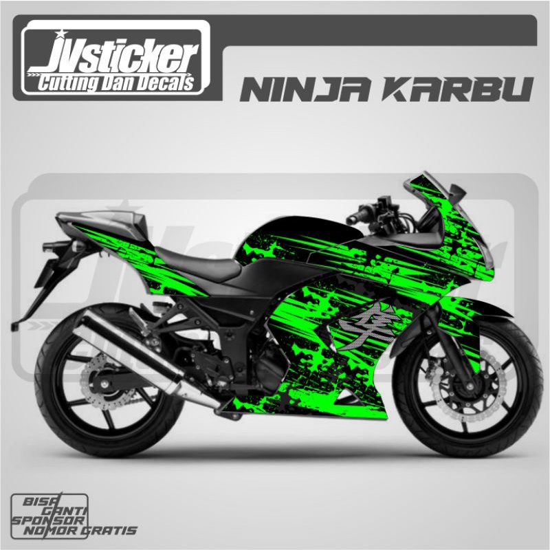 Jual sticker full body ninja 250 karbu motif hayabusa | Shopee Indonesia