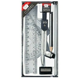 Jual JANGKA MATHEMATICS SET SDI 0603A ISI 8 LEAD PENCIL PENGGARIS ...