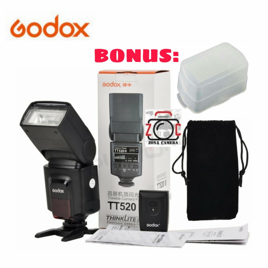 Jual Godox TT520 II Speedlite Universal TT520II Flash Studio Mini TT ...